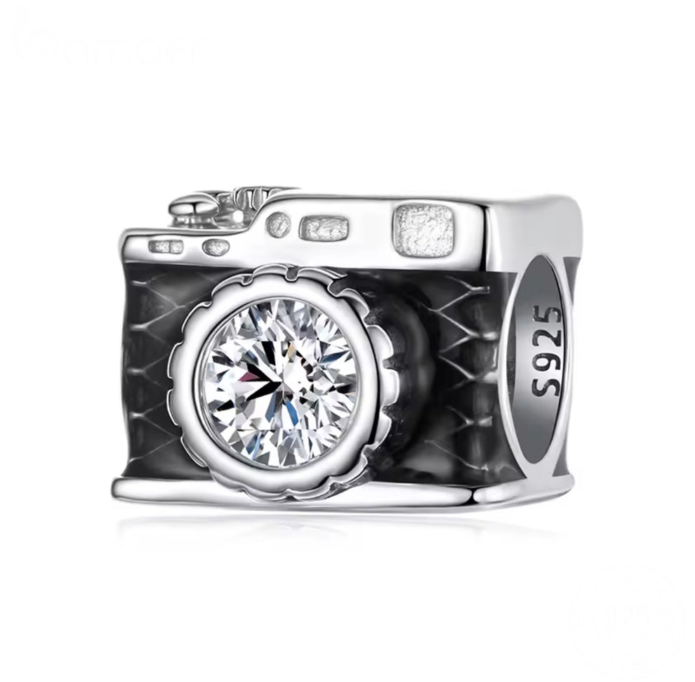 Black Camera Charm – Purple Clover Jewelry